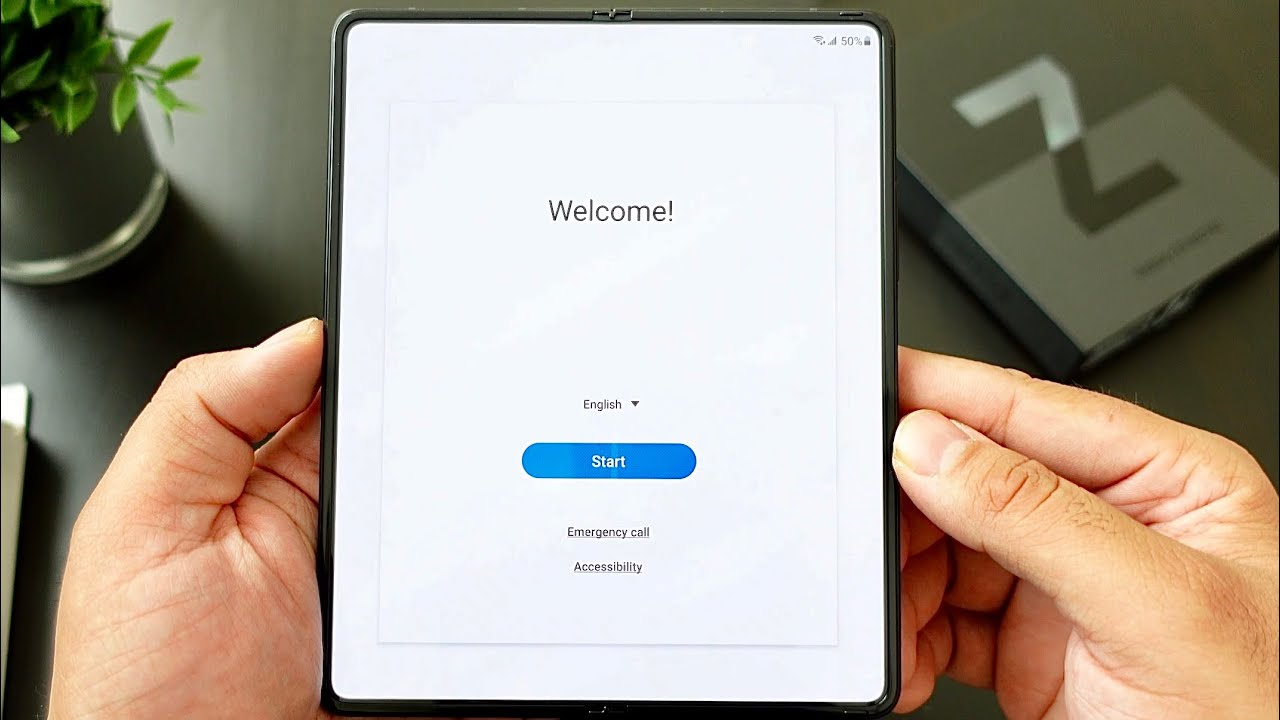 Samsung Galaxy Z Fold 3 Initial Setup & Basic Settings - YouTube