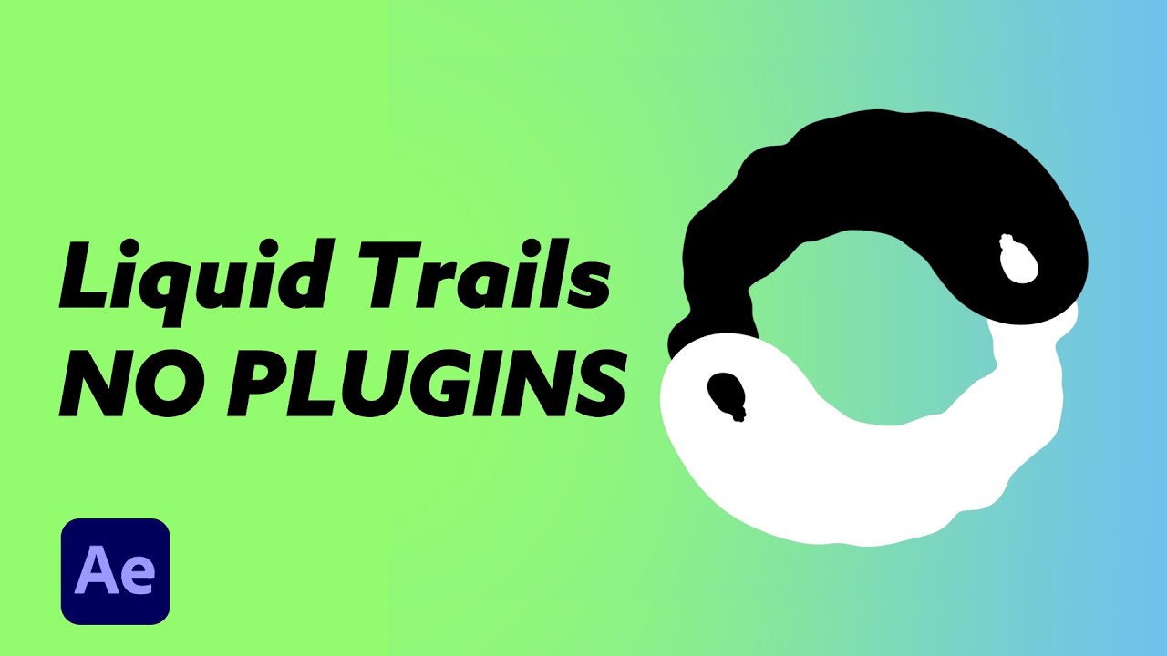 Liquid Trails - NO PLUGINS [After Effects] - YouTube