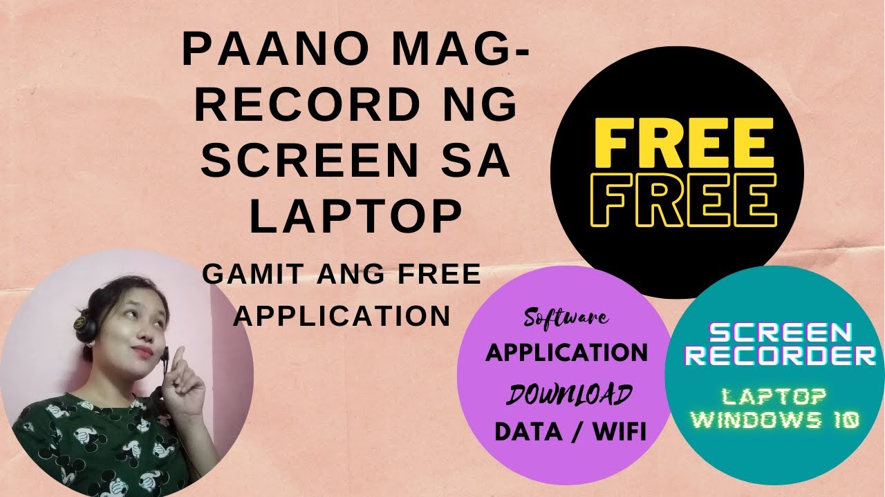 PAANO MAG SCREEN RECORD SA LAPTOP | Gamit ang Free Application | Screen ...