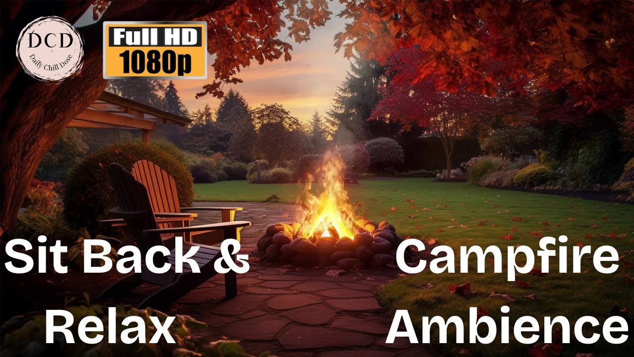 Sit Back & Relax 🔥 Campfire Ambience for Pure Chill – 7 Hours - YouTube