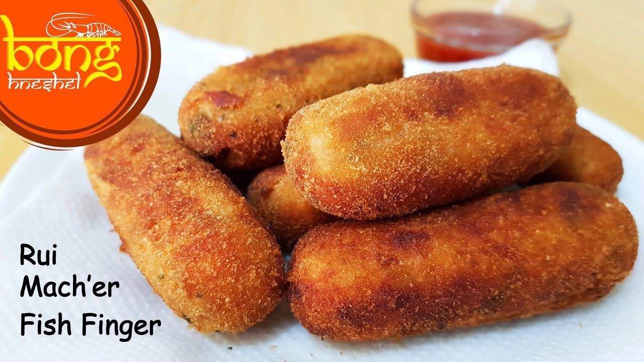 Rui Mach'er Fish Finger | How to make Fish Finger | Rohu Fish Finger ...