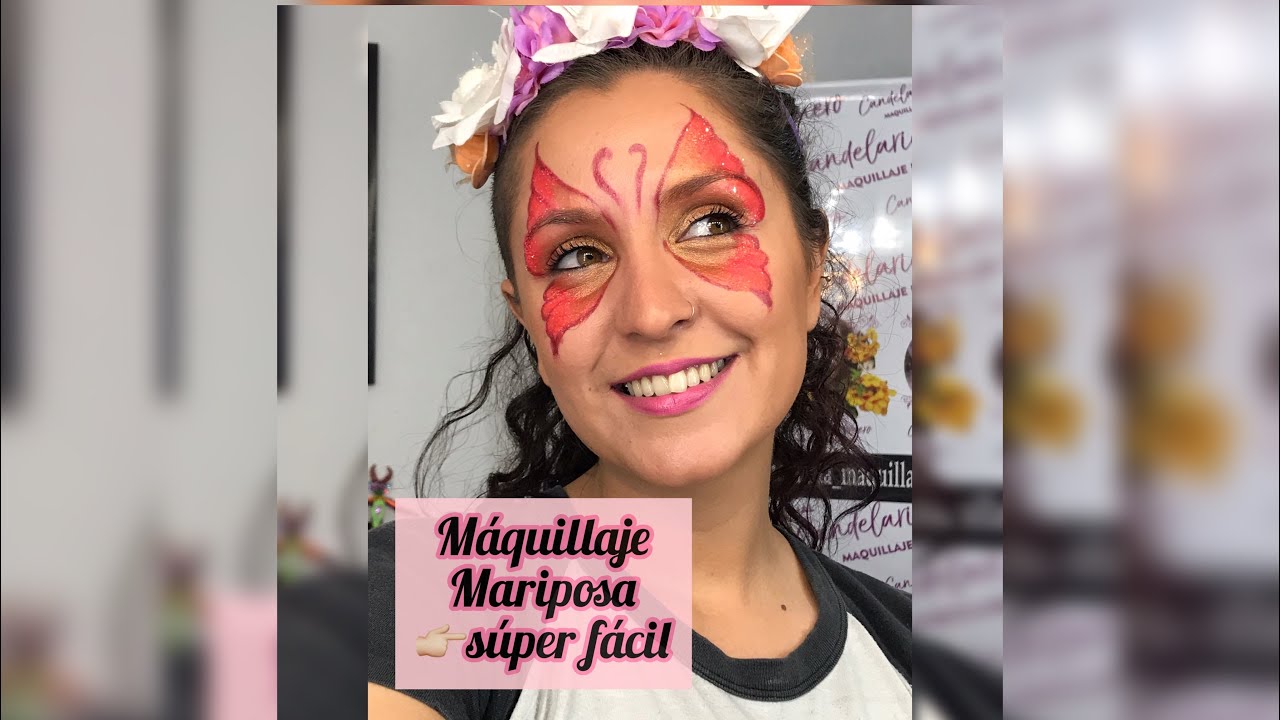 Tutorial: MÁQUILLAJE ARTISTICO MARIPOSA Facil - YouTube