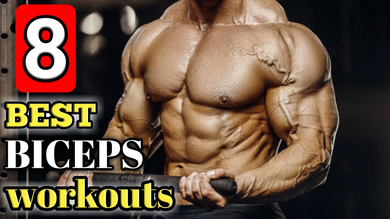 8 best bicep exercises at gym for bigger arms | easy biceps workout at ...
