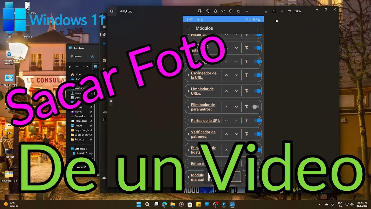 Como Sacar Una Foto de Un Video Sin Instalar Nada En Windows 11 - YouTube