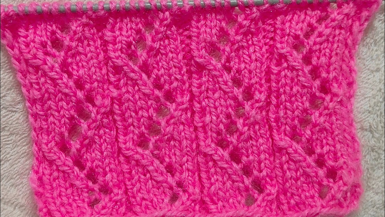 बहुत खूबसूरत जालीदार 🧶बुनाई पैटर्न Very beautiful openwork🧶knitting pattern - YouTube