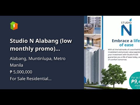 Studio N Alabang (low monthly promo) Filinvest Condo for Sale - YouTube