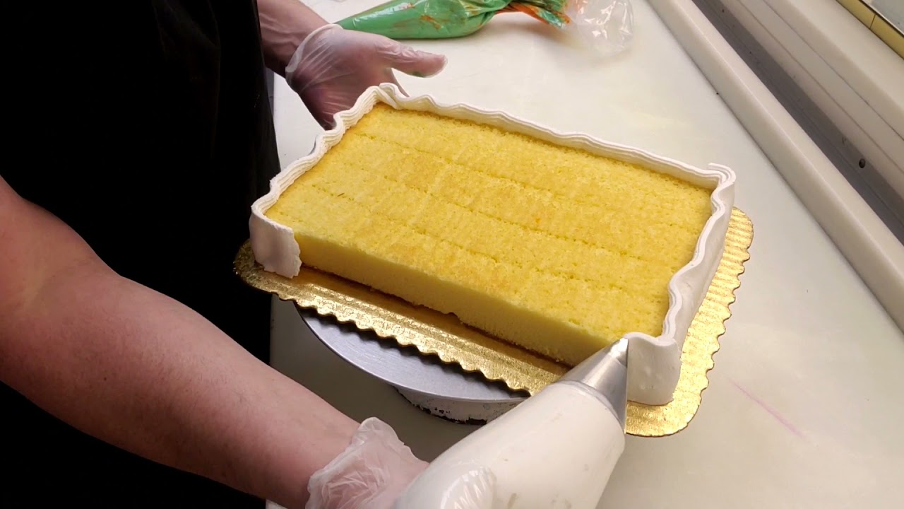 Quarter Sheet Cake - YouTube