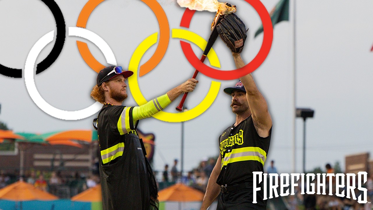 "Olympic Torch" Fire Pitch! | The Firefighters - YouTube