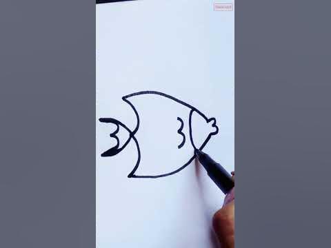 How To Draw A Fish 🐠 Very easy drawing tutorial - YouTube