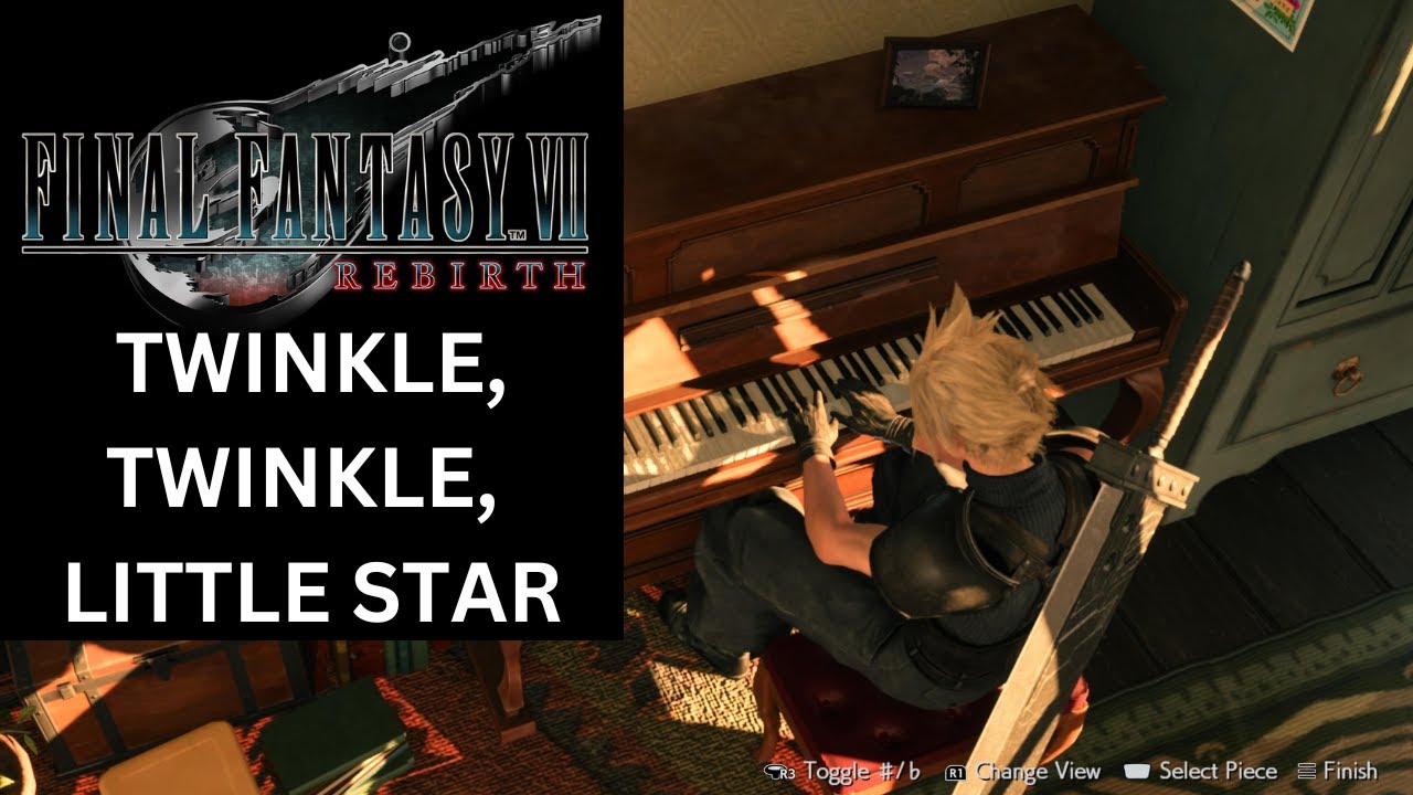 Cloud plays "Twinkle, Twinkle, Little Star" - Final Fantasy VII Rebirth ...