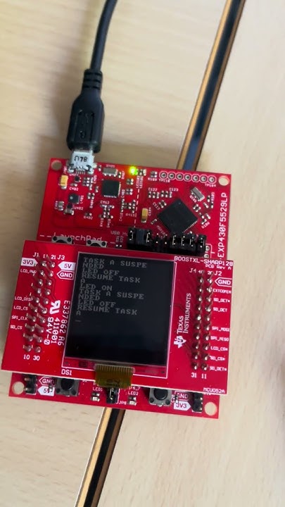 #texasinstrument Printing task on LCD with MSP430. LED blink after the ...