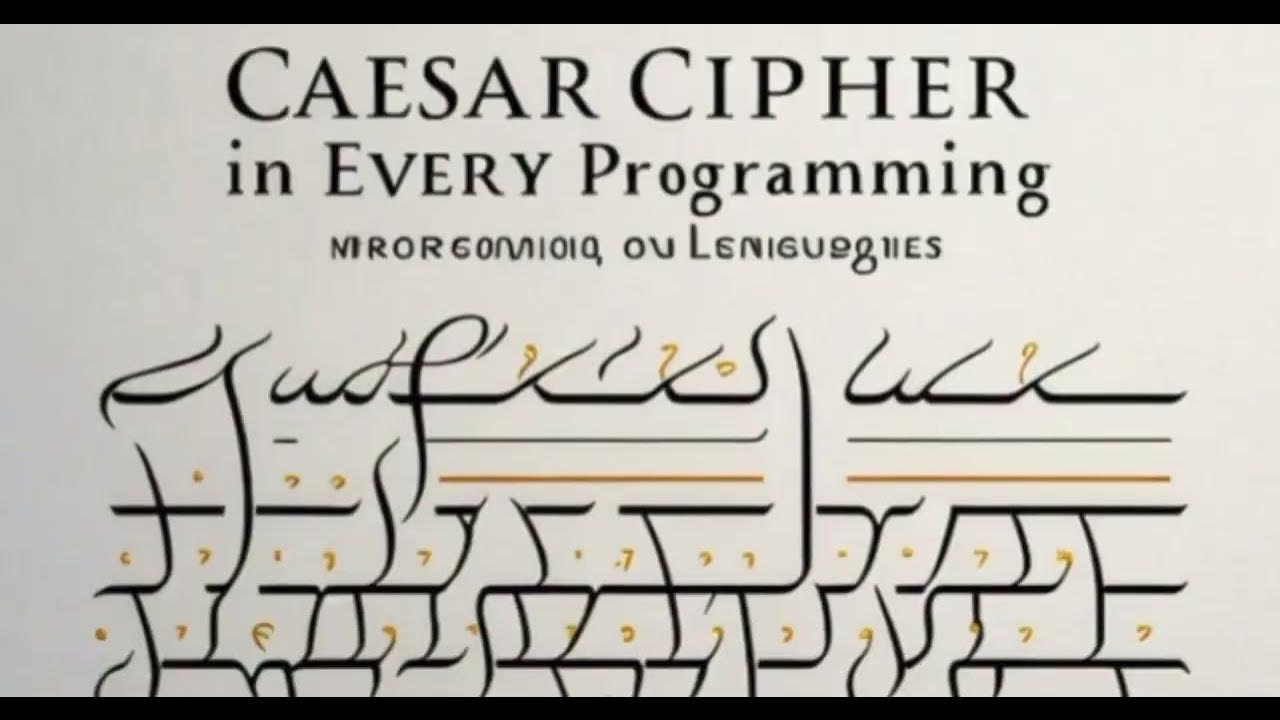 Try to relax programming caesar cipher - YouTube