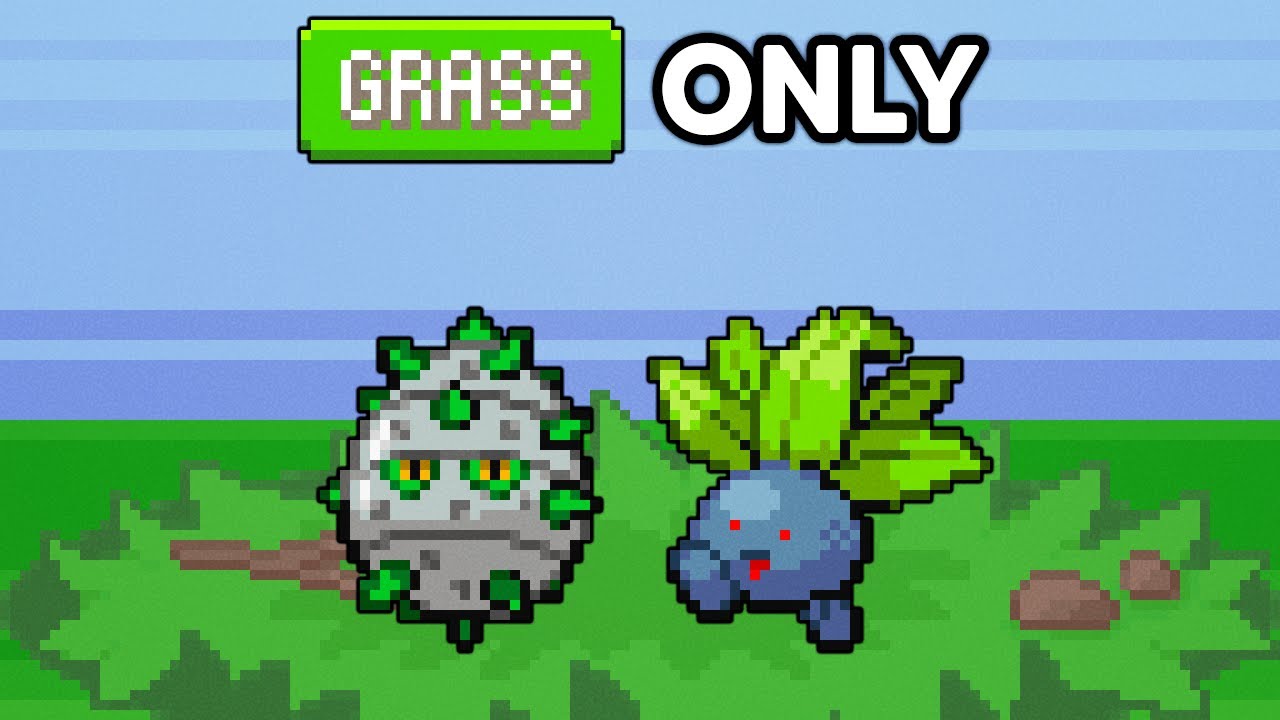POKEROGUE GRASS TYPES ONLY! 🌼 CHALLENGE MODE - YouTube