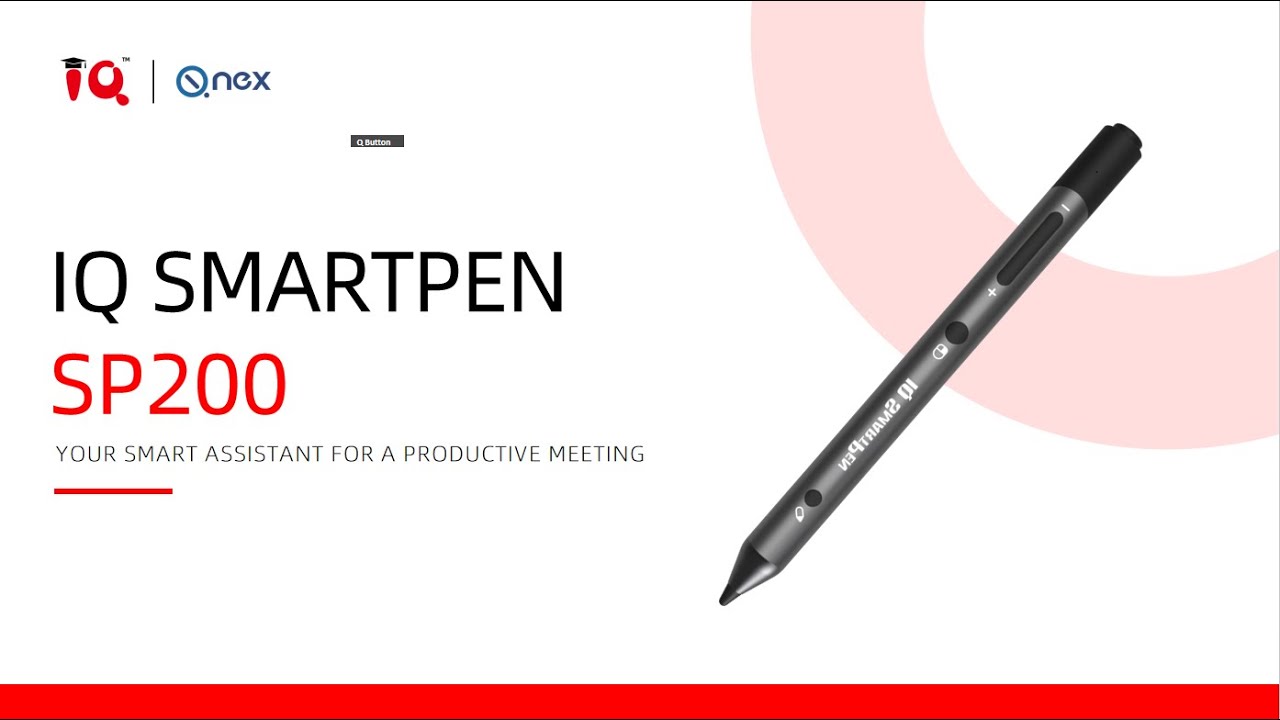 IQ SMARTPEN SP200: Your Smart Assistant for a Productive Meeting - YouTube