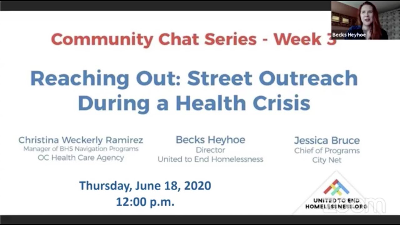 Reaching Out- Outreach During a Health Crisis | Community Chat Series ...
