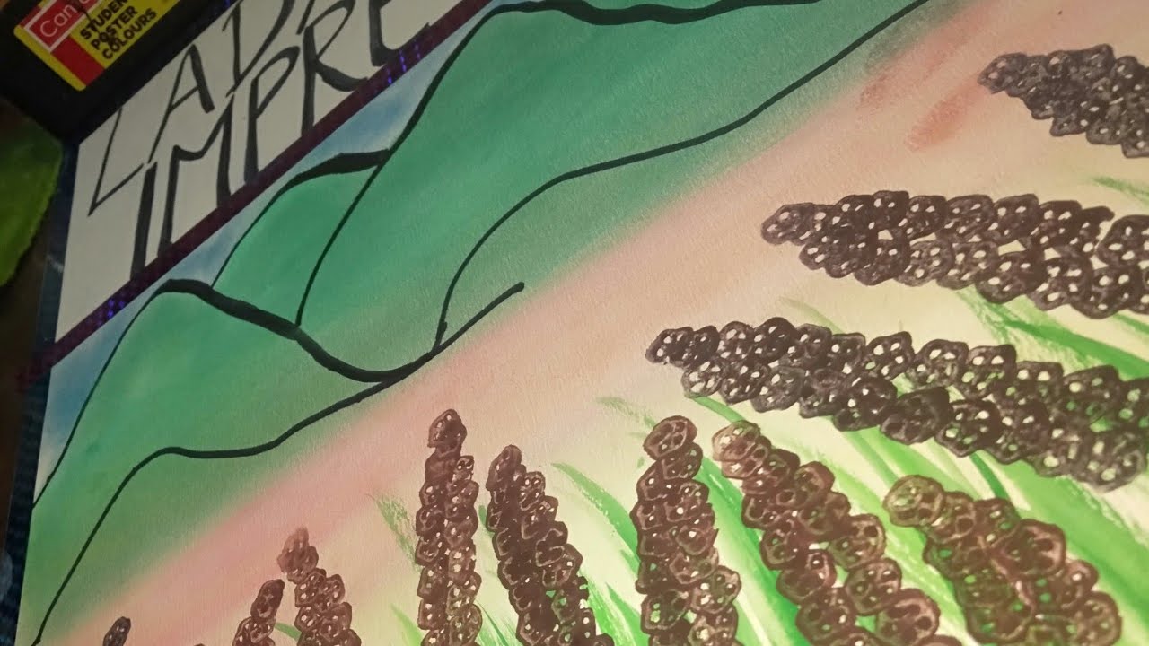 LADY FINGER IMPRESSION 🎨| IMPRESSION FOR KIDS 👩‍🎨🖌️ | #nptt # ...