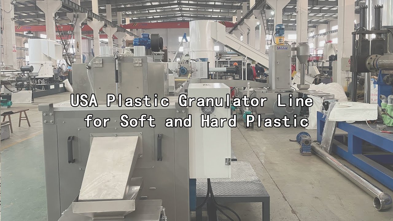Plastic Granulator Line for Soft and Hard Plastic - YouTube