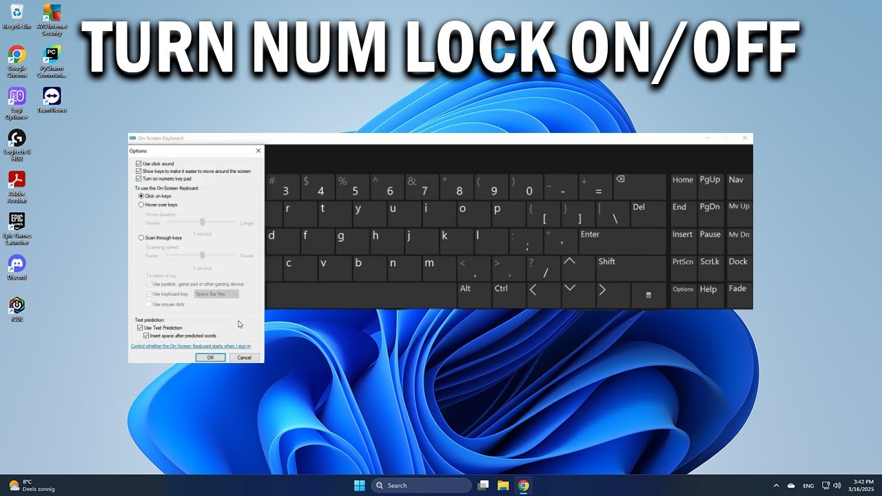 How To Turn On or Off Num Lock in Windows 10 - Easy Fix - YouTube