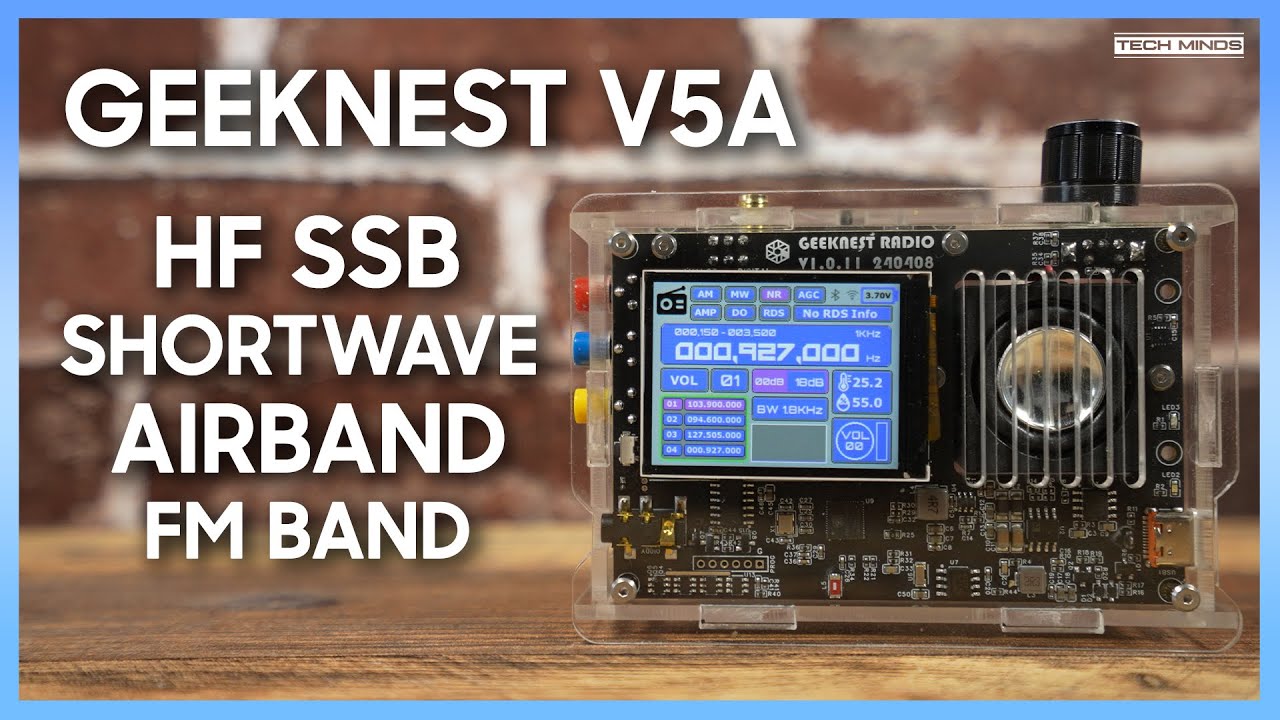 GeekNest V5A HF/SSB/SHORTWAVE/AIRBAND & FM Broadcast Radio Receiver ...