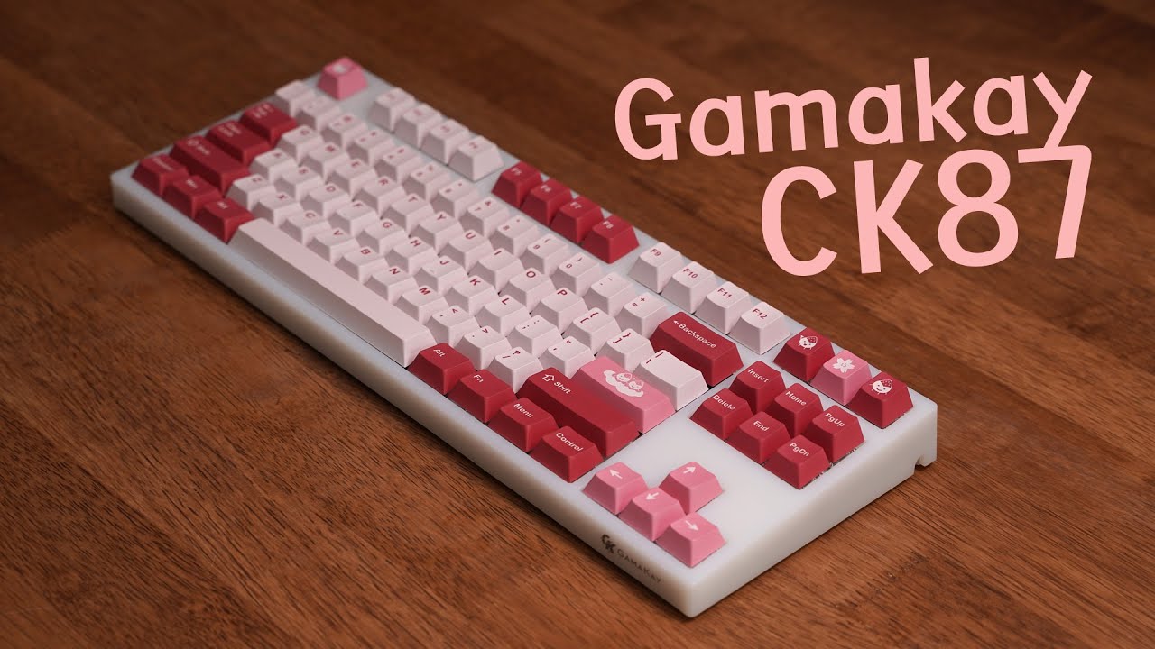 GamaKay CK87 keyboard - YouTube