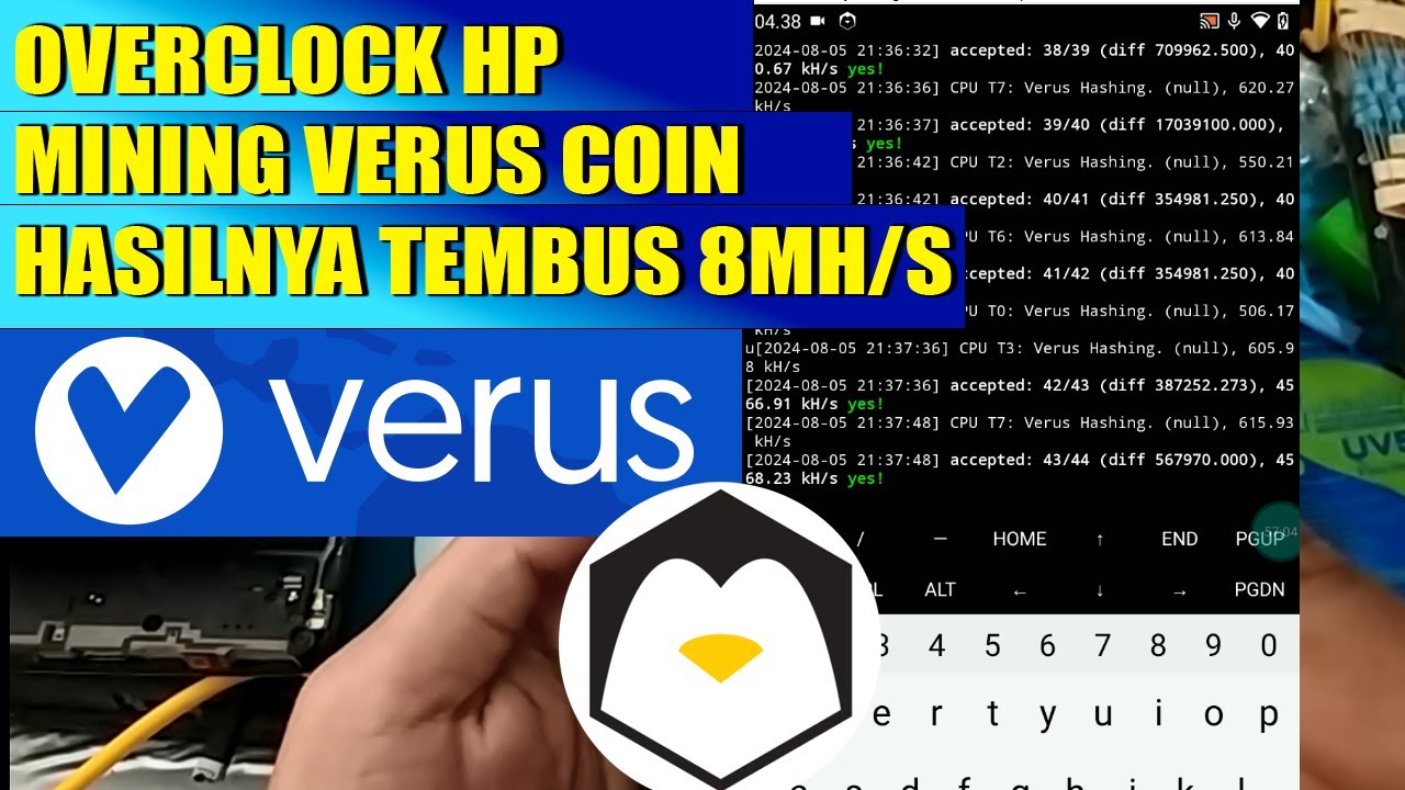 CARA OVERCLOCK HP MINING VERUS !! BURUAN SEBELUM VERUS NAIK LAGI !! # ...