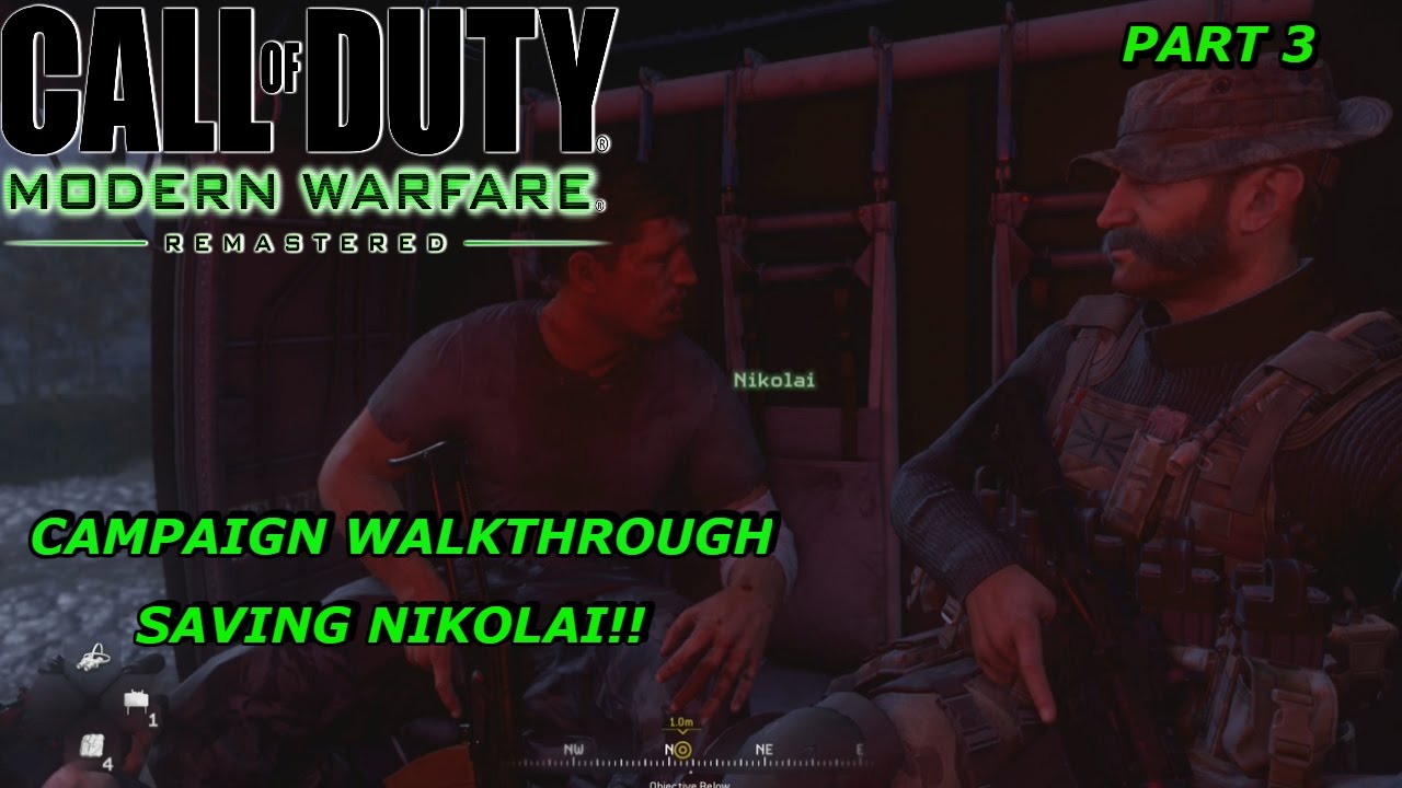 Saving Nikolai!! Call of Duty Modern Warfare Remastered Campaign Part 3 ...