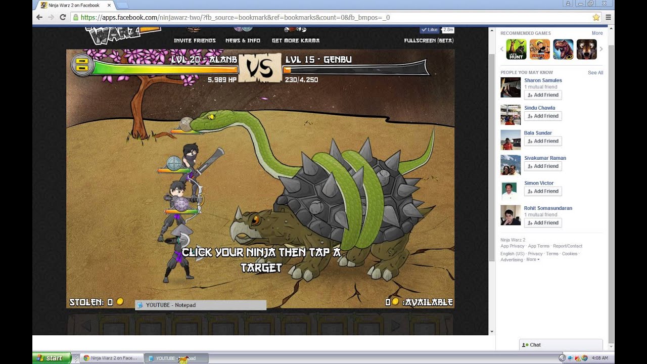Ninja warz 2 EPISODE 2: I FIGHT GENBU - YouTube