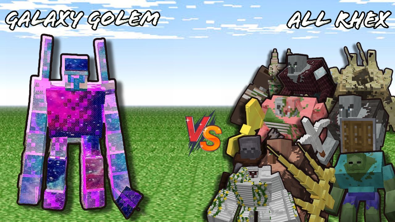 Galaxy golem vs all Rhex - YouTube