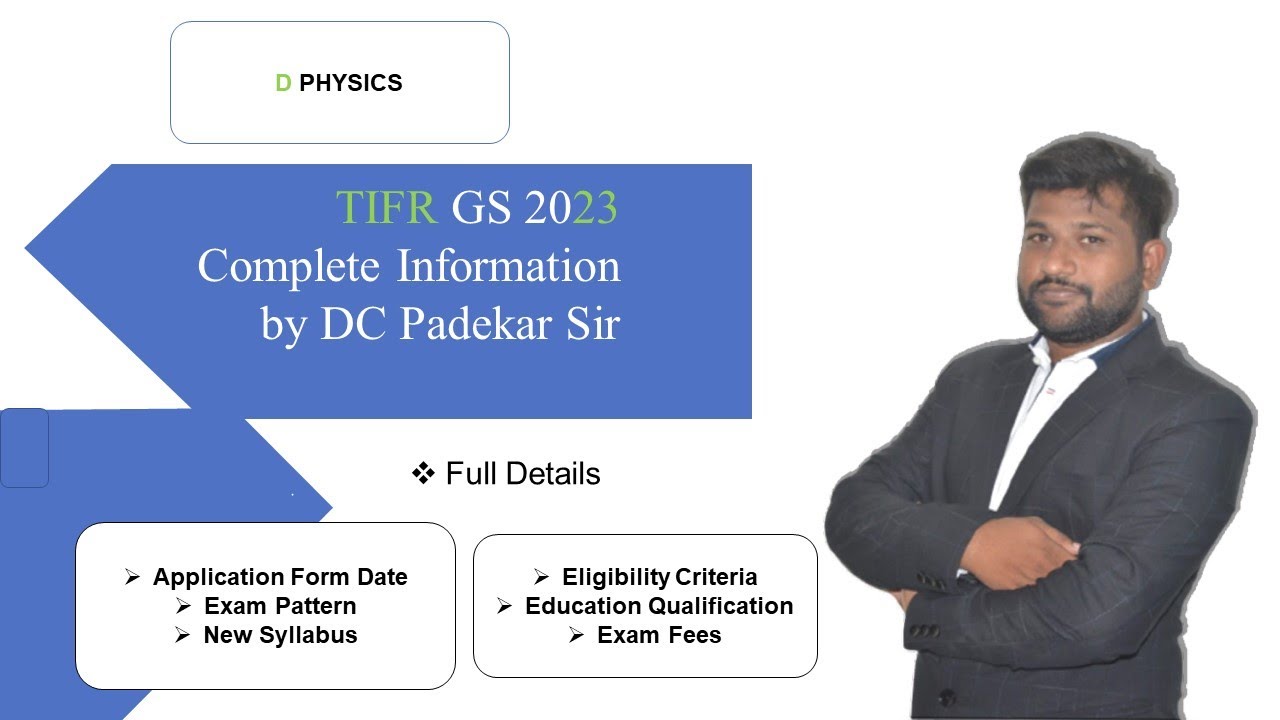 TIFR GS EXAM 2023 | Eligibility | New syllabus & Exam pattern | Exam ...