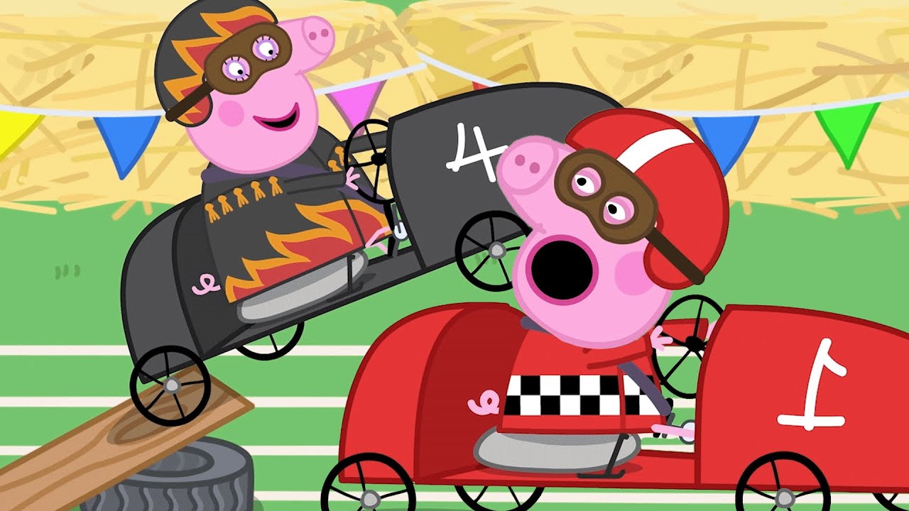Peppa Pig Goes Go Karting Racing 🏎️🐷 We Love Peppa Pig - YouTube