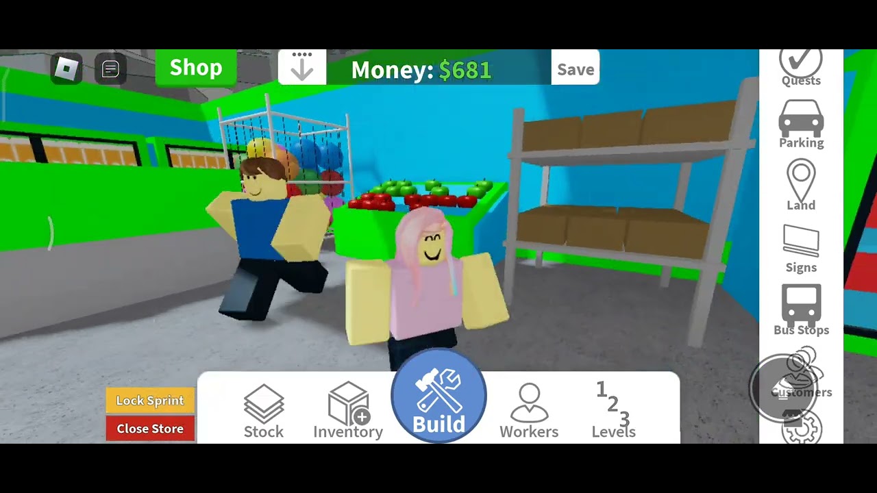 supermarket Roblox si manager bumili lagi part 2 - YouTube
