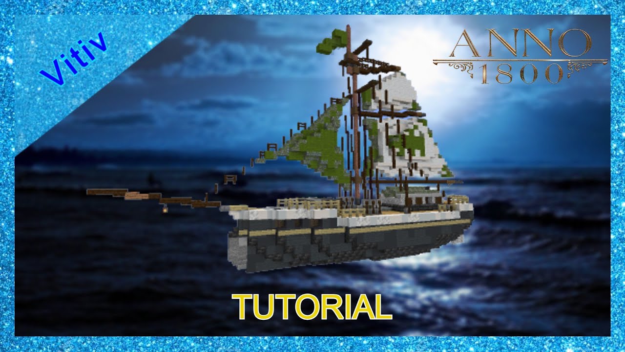 Anno 1800 Gunboat in Minecraft - 1:1 Scale - Tutorial - YouTube