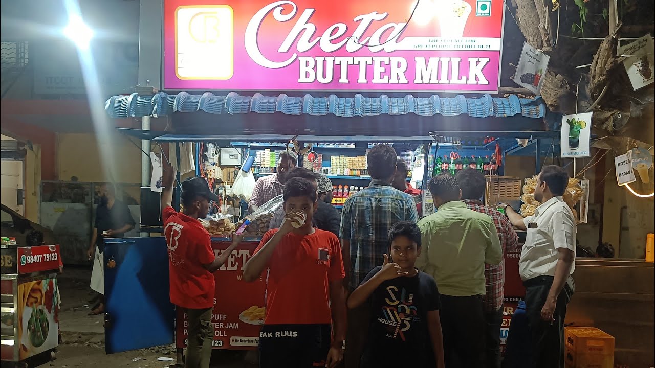 we went to cheta buttermilk at night in nungambakkam - YouTube