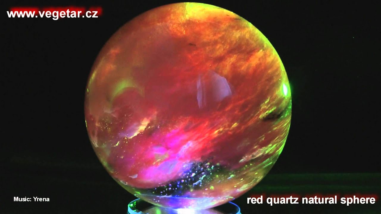red quartz natural sphere HD VEG.wmv - YouTube