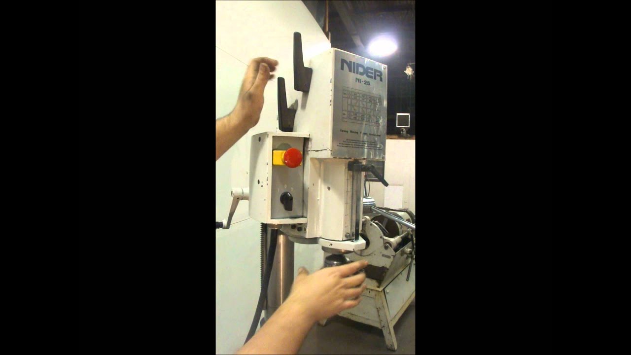 Nider NI-25 Geared Head Drill at Auction - YouTube