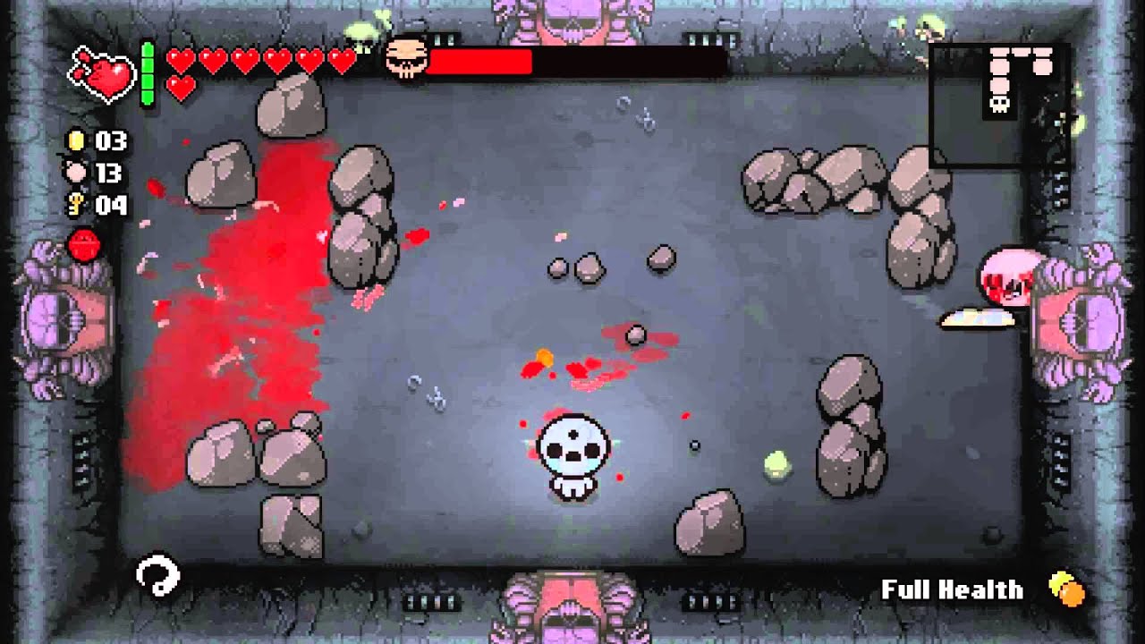 The Binding Of Isaac: Rebirth - Gnawed Leaf + Daddy Longlegs vs. Mom ...