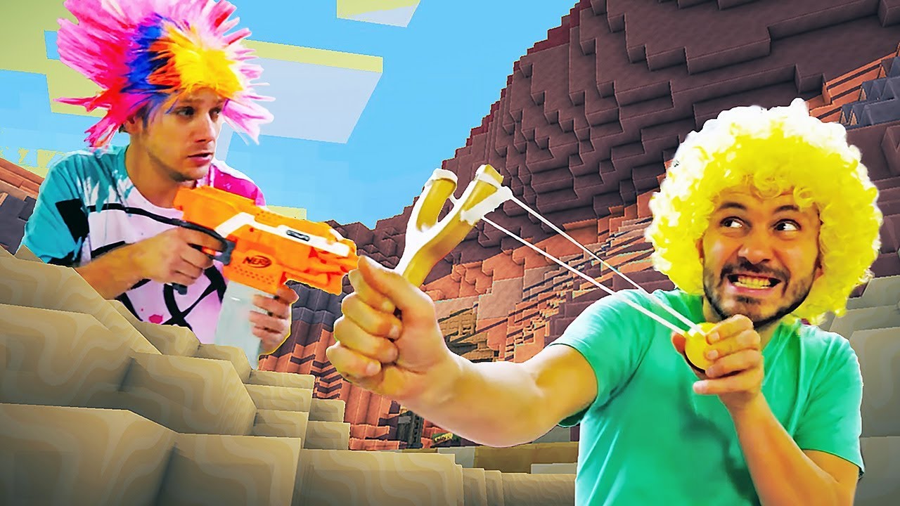 Nerf Blasters Funny Chasing! Gun Games & Nerf First Person Shooting ...