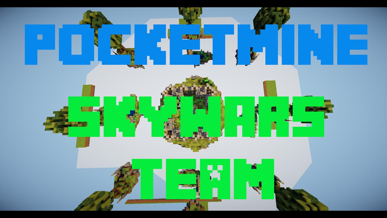 PocketMine SkyWars Team Plugin (with map) - YouTube