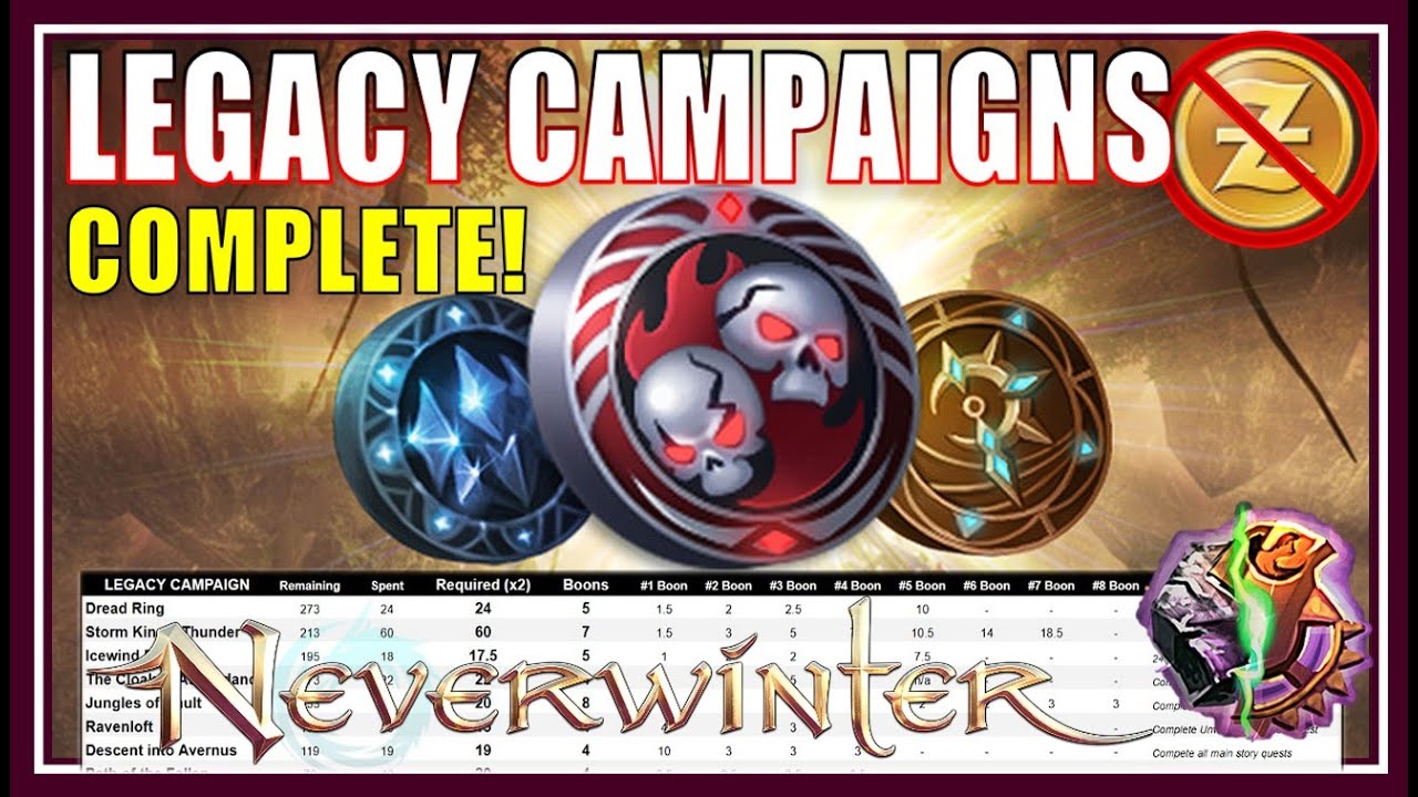 Completing All Legacy Campaigns! (15 mins) How Many Genie's Gifts ...