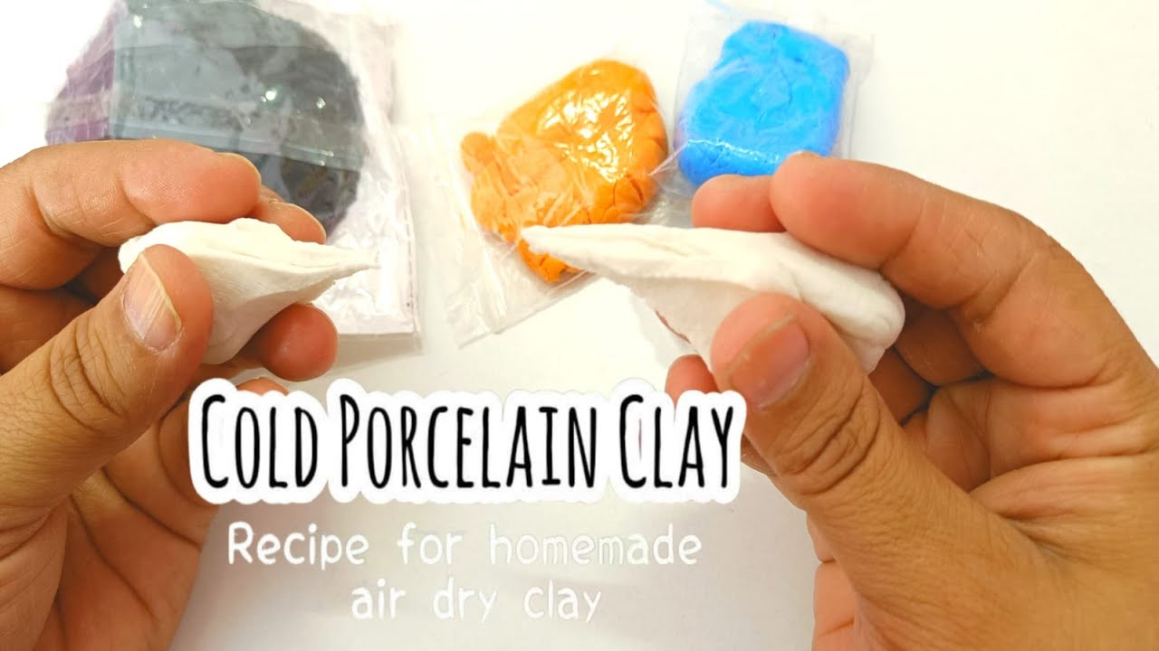 How to make Flexible Cold Porcelain Clay | Easy Recipe | Sona Sona ...