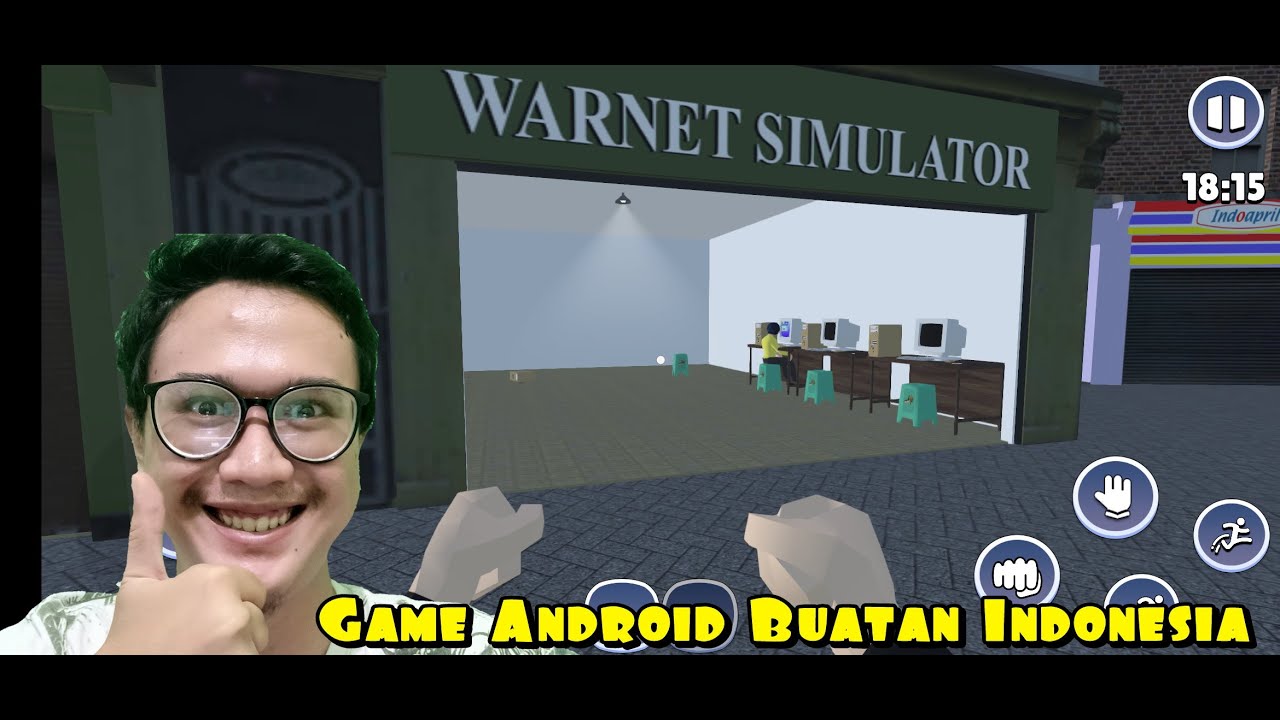 BUKA WARNET DI ANDROID - WARNET SIMULATOR #1 - YouTube