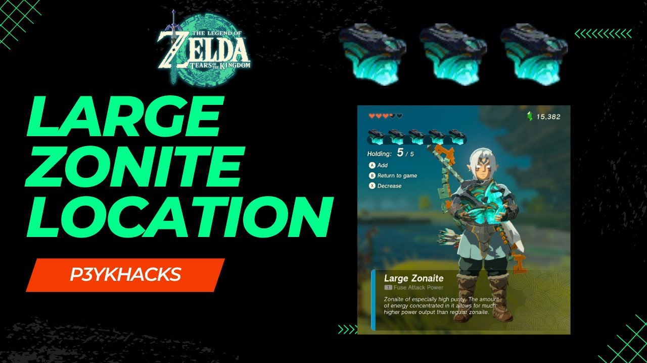 Legend of Zelda: Tears of the Kingdom Large Zonite Location - YouTube