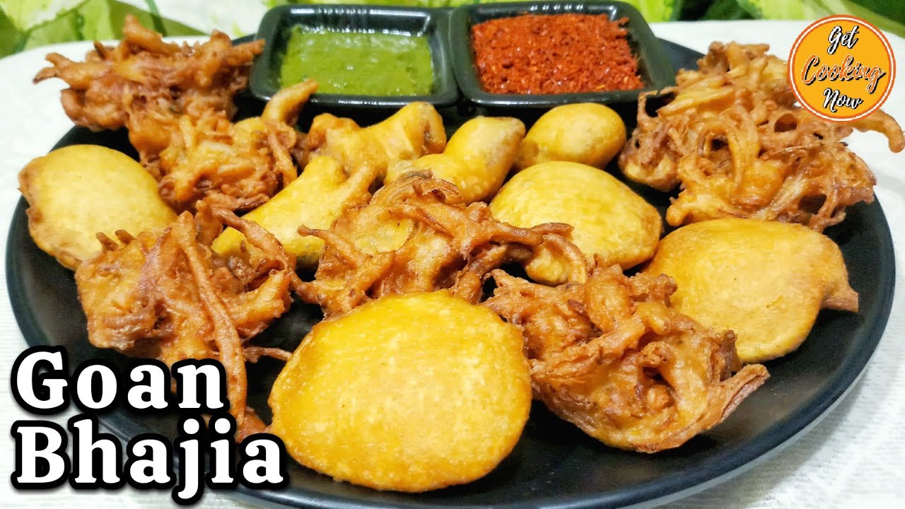 How to make Crispy Goan Bhajia | Crispy Onion, Potato, Capsicum ...