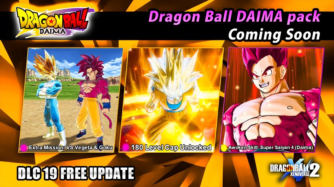 Dragon Ball Xenoverse 2 - New DLC 19 Free Update & SSJ4 (Daima) Awoken Skill Speculation! - YouTube
