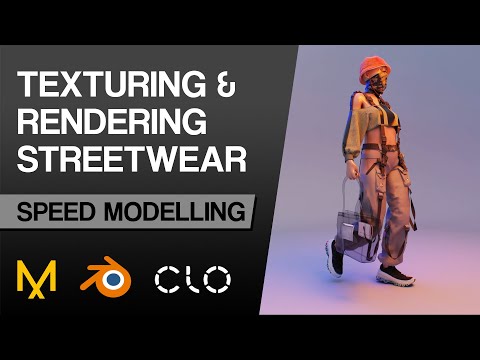 Speed Modelling & Texturing Streetwear outfit - Marvelous Designer ...