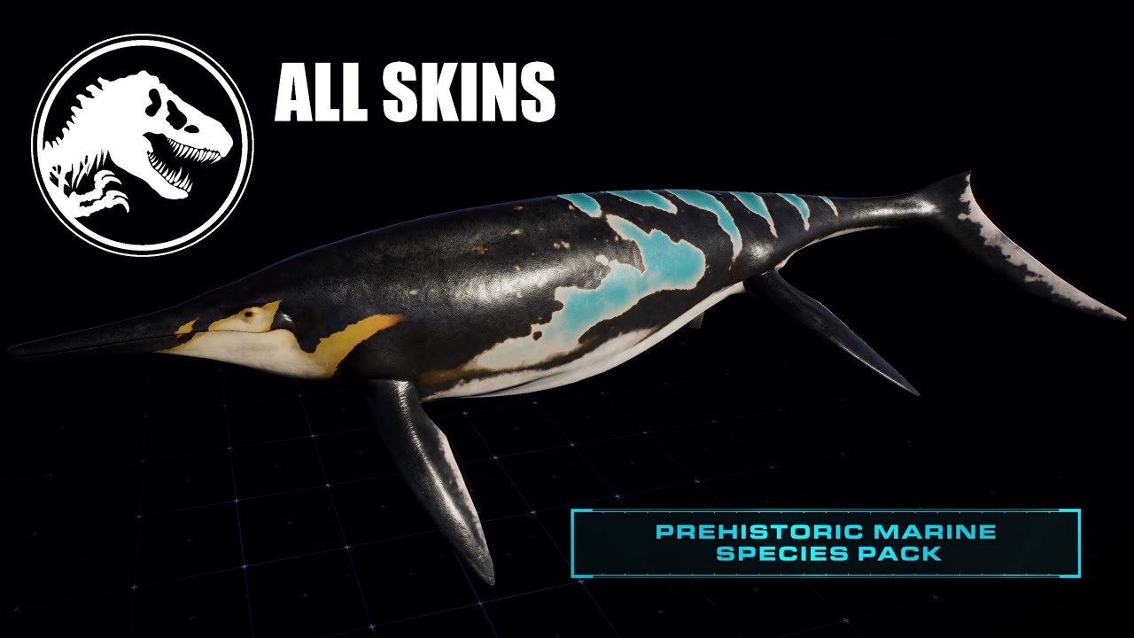 Dunkleosteus, Shonisaurus, Archelon & Nothosaurus All Skins - JWE 2 ...