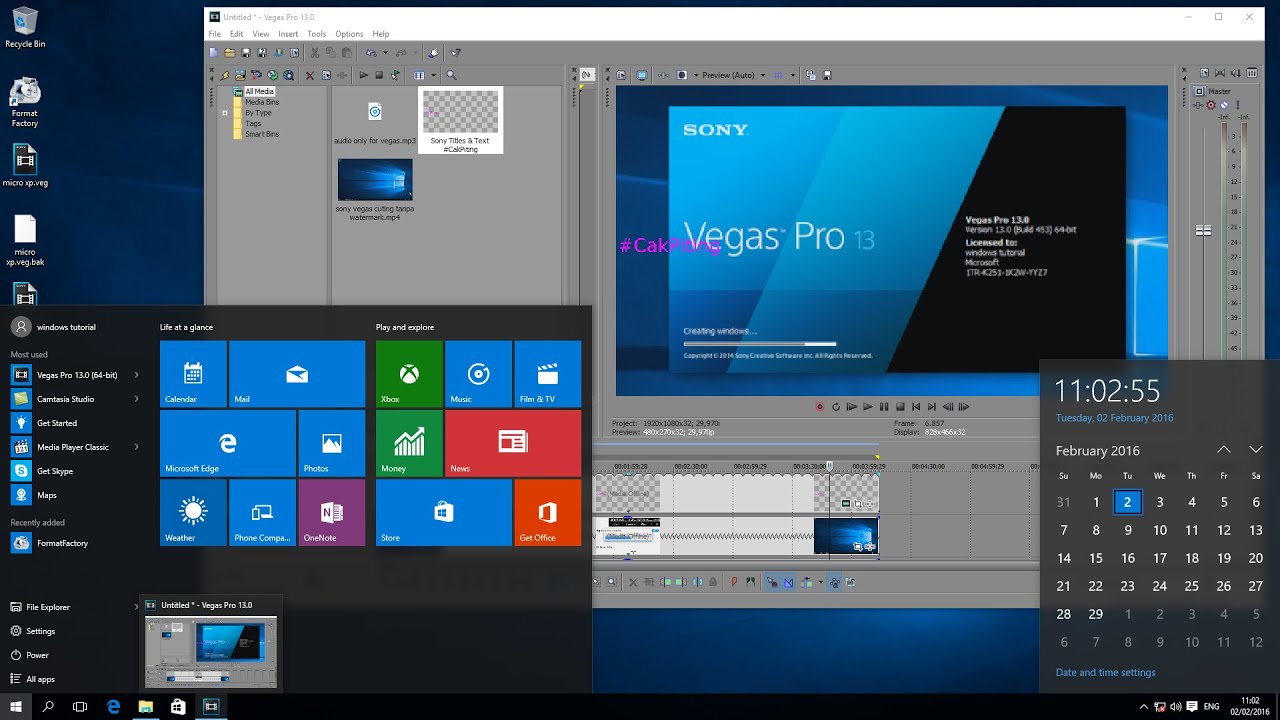 How to install Sony Vegas Pro 13.0 x64 - YouTube