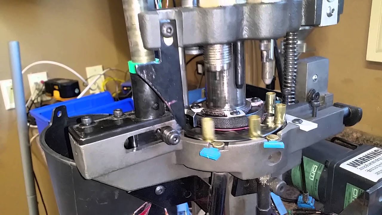 Once Fired 9mm Brass Processed on a Dillon Super 1050 - YouTube