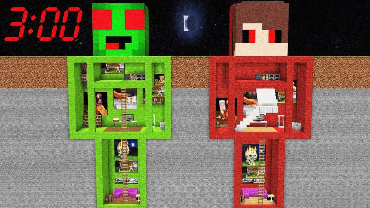JJ vs Mikey EXE Underground BASE Survival CHALLENGE At 3 AM in ...