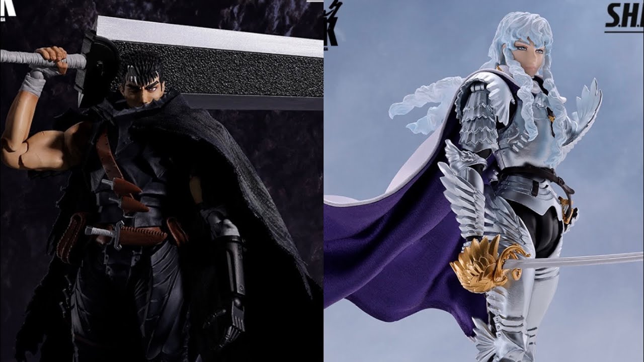S.H. Figuarts Berserk Guts & Griffith REVEALED! - YouTube